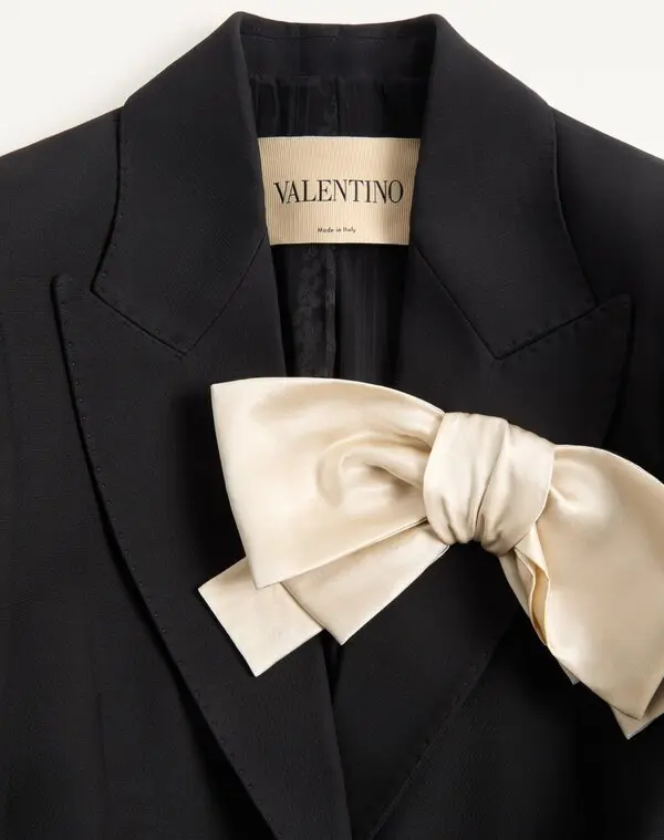 Valentino Garavani Long-sleeved Jacket With Bow Detail