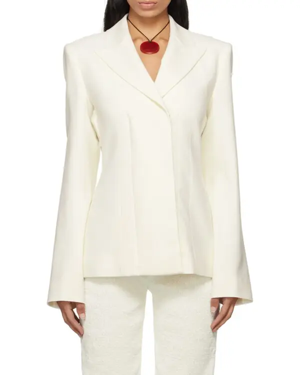 Acne Studios Long-sleeved Suit Coat With Peak Lapel