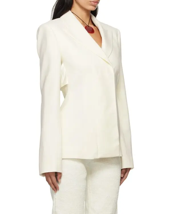 Acne Studios Long-sleeved Suit Coat With Peak Lapel