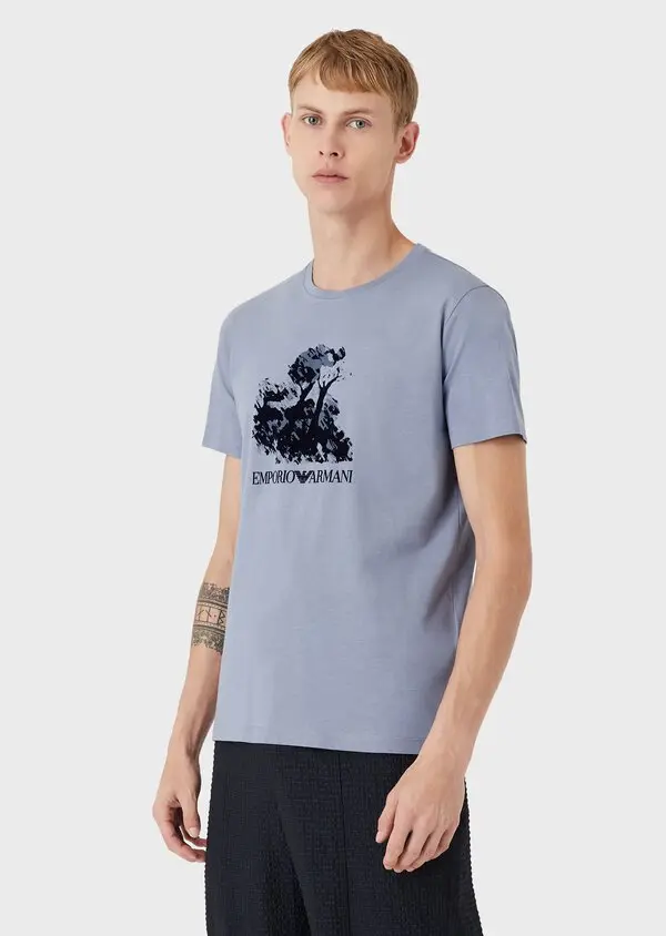 Emporio Armani Printed T-shirt With Round Neck
