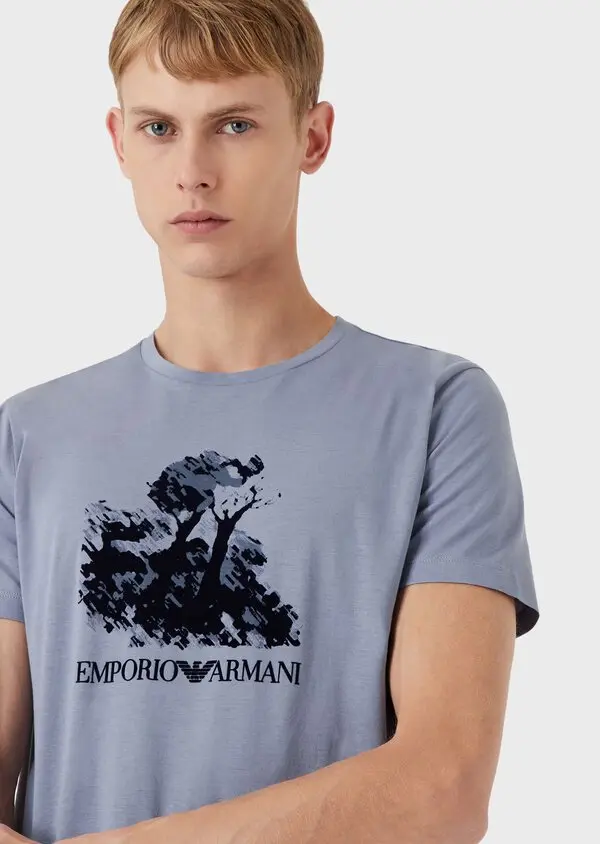 Emporio Armani Printed T-shirt With Round Neck