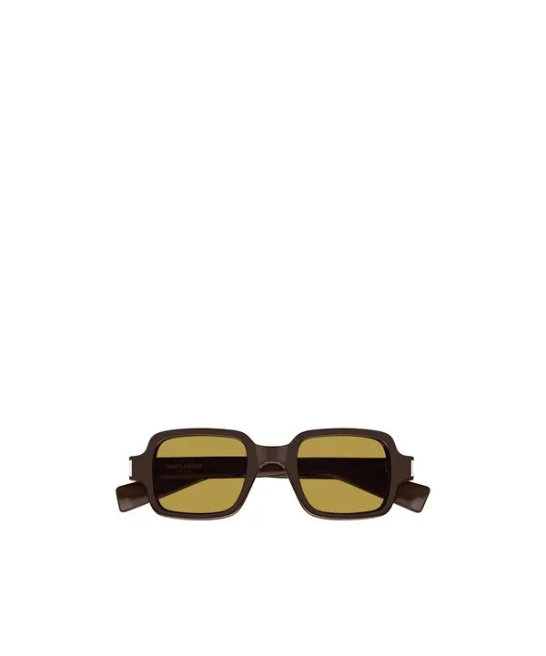 Saint Laurent Square Frame Sunglasses - Brown