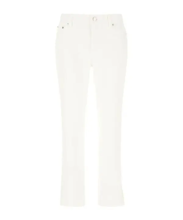 Michael Kors Slim Cut Cropped Jeans - White