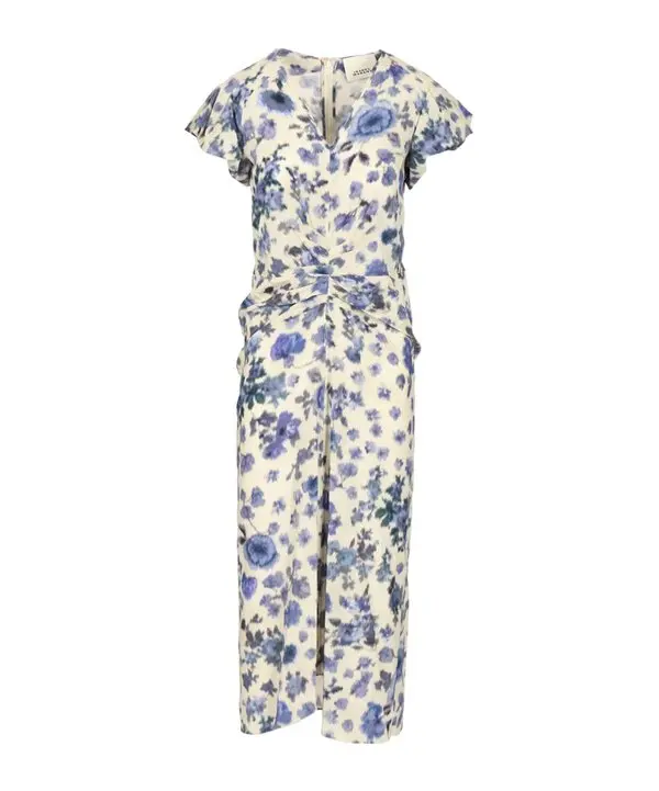 Isabel Marant Étoile Terenae Floral V-neck Midi Dress - Multicolor