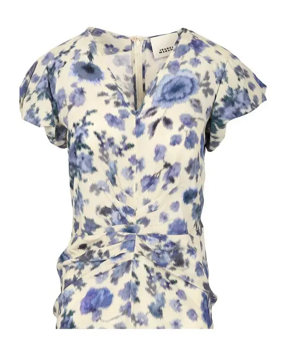 Isabel Marant Étoile Terenae Floral V-neck Midi Dress - Multicolor