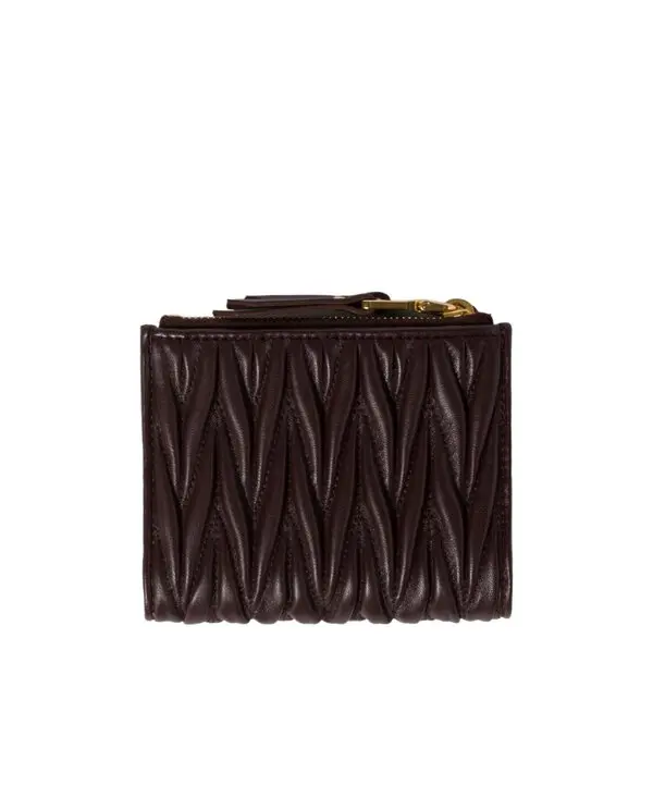 Miu Miu Matelassé Nappa Leather Small Wallet