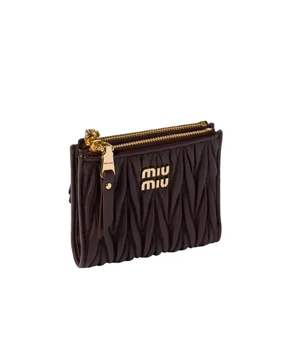 Miu Miu Matelassé Nappa Leather Small Wallet