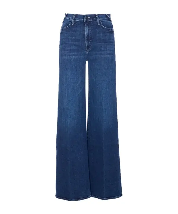 MOTHER The Hustler Roller Sneak Jeans - Blue