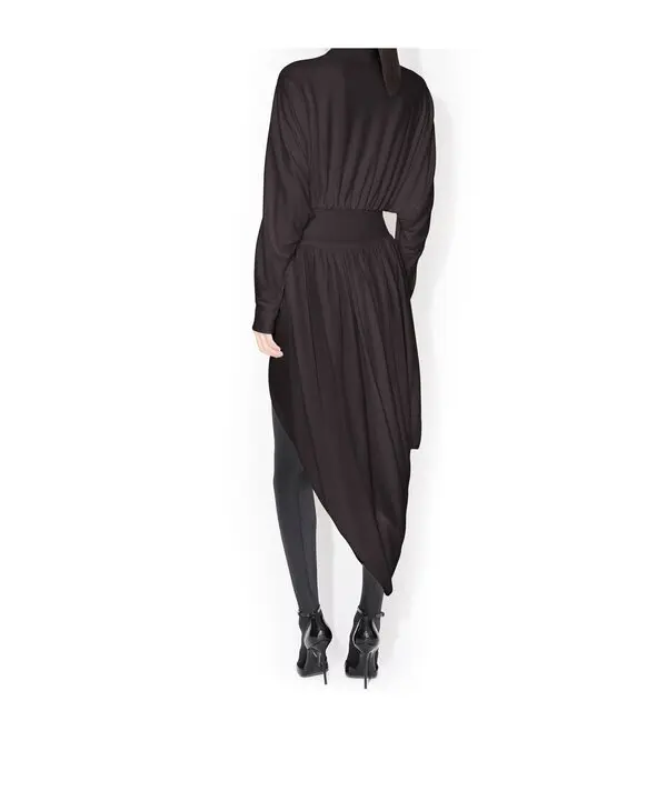 Alaïa Twisted Fluid Jersey Skirt