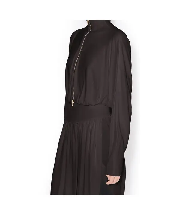 Alaïa Twisted Fluid Jersey Skirt