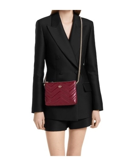 Gucci Gg Marmont Pochette With Chain
