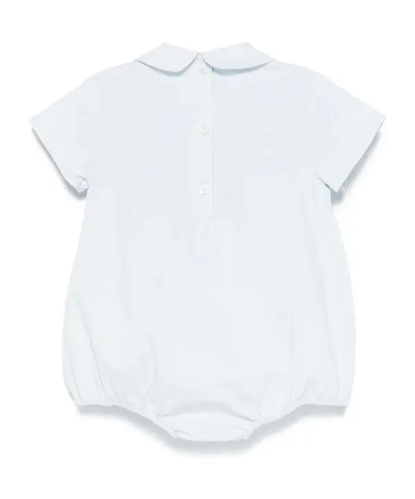 Fendi Embroidered Logo Poplin Body With Peter Pan Collar