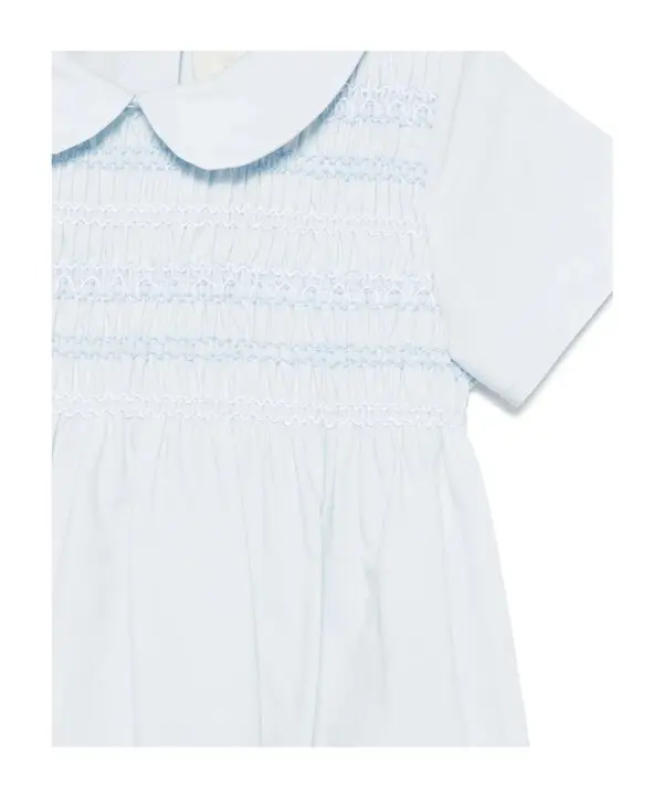 Fendi Embroidered Logo Poplin Body With Peter Pan Collar