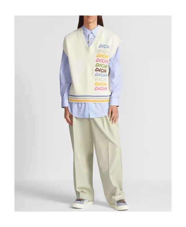 Dior High Waist Straight Leg Trousers