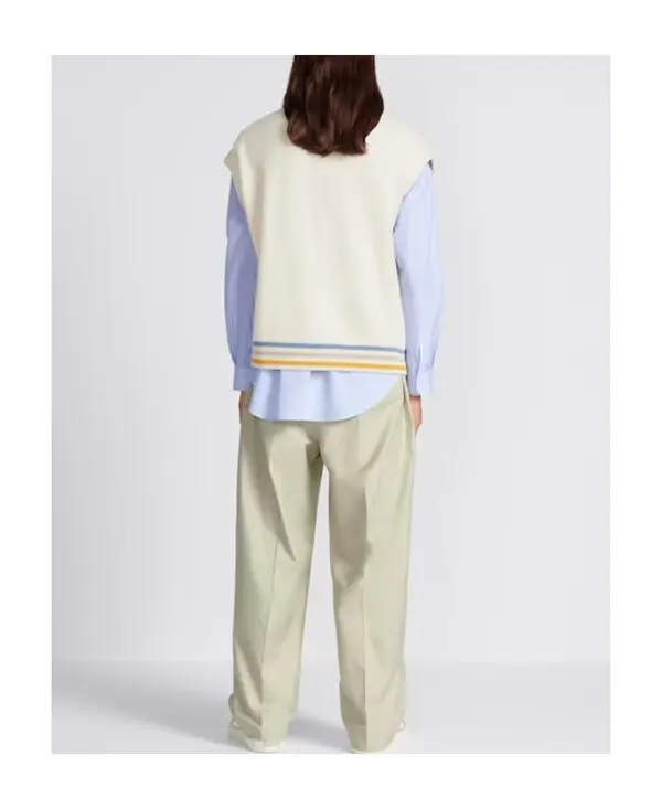 Dior High Waist Straight Leg Trousers