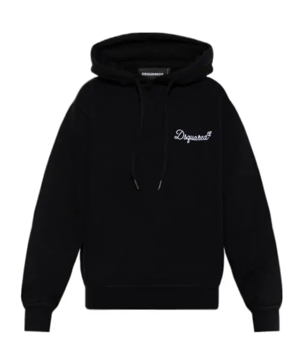 Dsquared2 Logo Embroidered Drawstring Hoodie