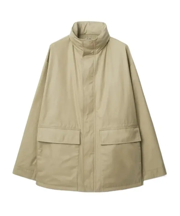 Burberry High-neck Jacket With Equestrian Knight Embroidery