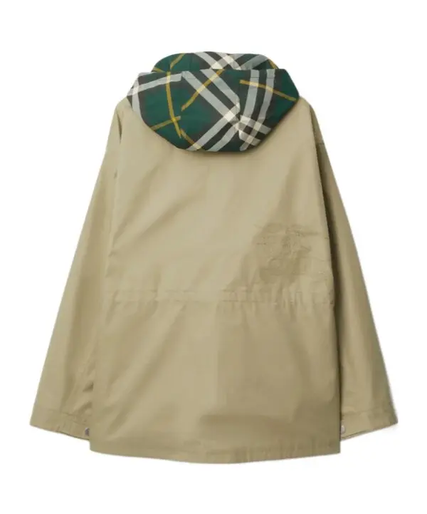 Burberry High-neck Jacket With Equestrian Knight Embroidery