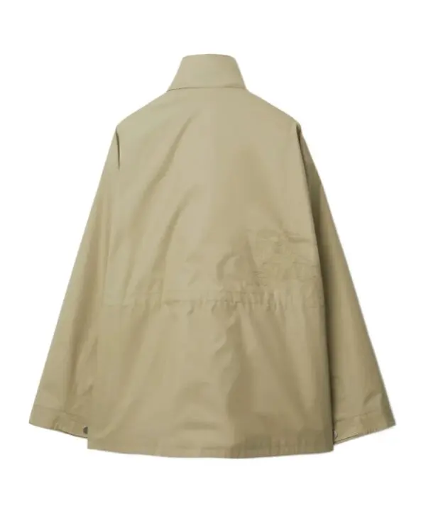 Burberry High-neck Jacket With Equestrian Knight Embroidery