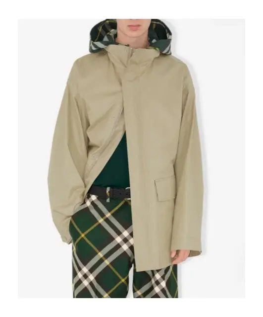 Burberry High-neck Jacket With Equestrian Knight Embroidery