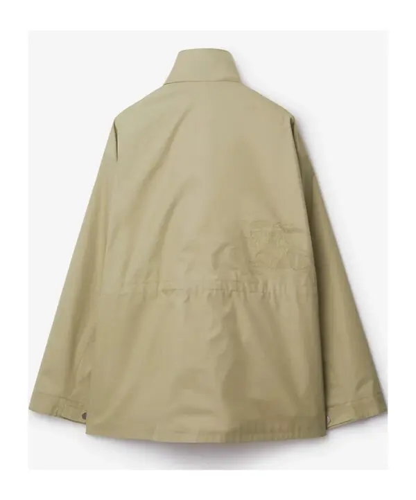 Burberry High-neck Jacket With Equestrian Knight Embroidery