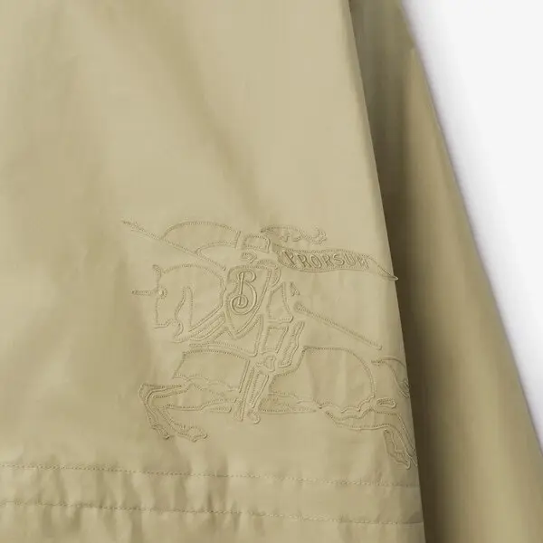 Burberry High-neck Jacket With Equestrian Knight Embroidery