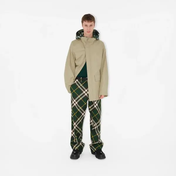 Burberry High-neck Jacket With Equestrian Knight Embroidery