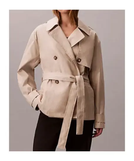 Calvin Klein Belted Trench Jacket - Multicolor