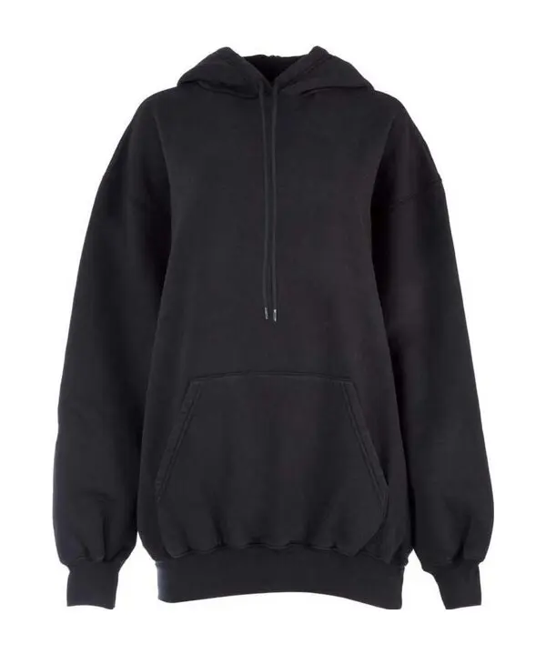 Balenciaga Cotton Oversized Sweatshirt - Black