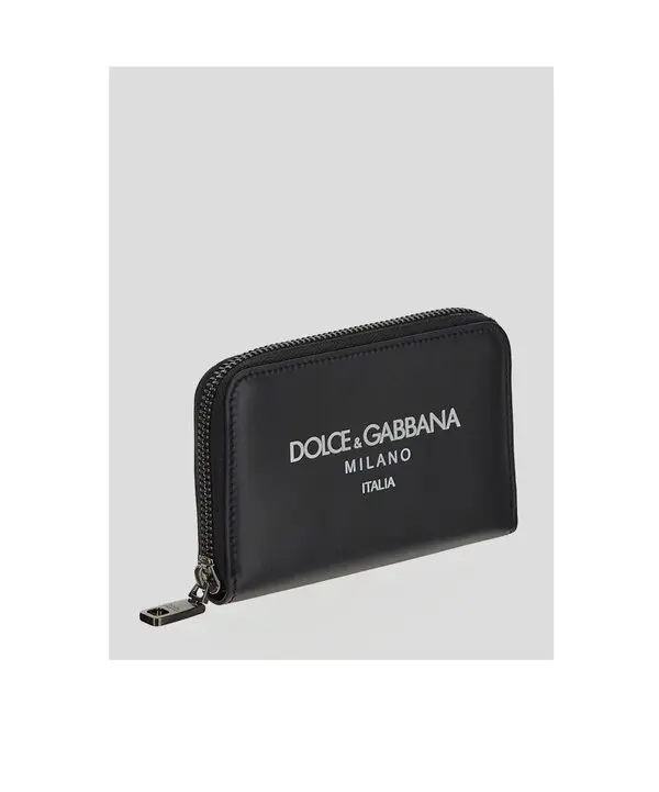 Dolce & Gabbana Dolce Gabbana Logo Printed Zipped Wallet