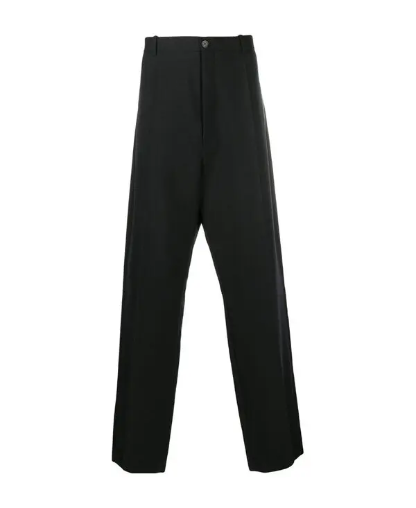 Balenciaga Fitted Casual Pants - Black