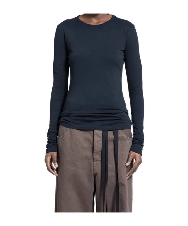 ANN DEMEULEMEESTER Fiene Printed Long Sleeve T-shirt - Black