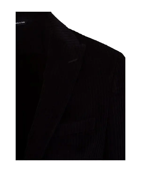 TONELLO Peaked Lapel Velvet Jacket