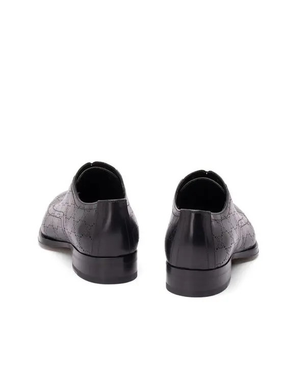 Gucci Lasered Gg Lace-up Shoes
