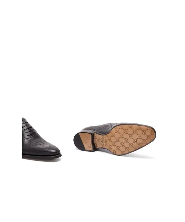 Gucci Lasered Gg Lace-up Shoes