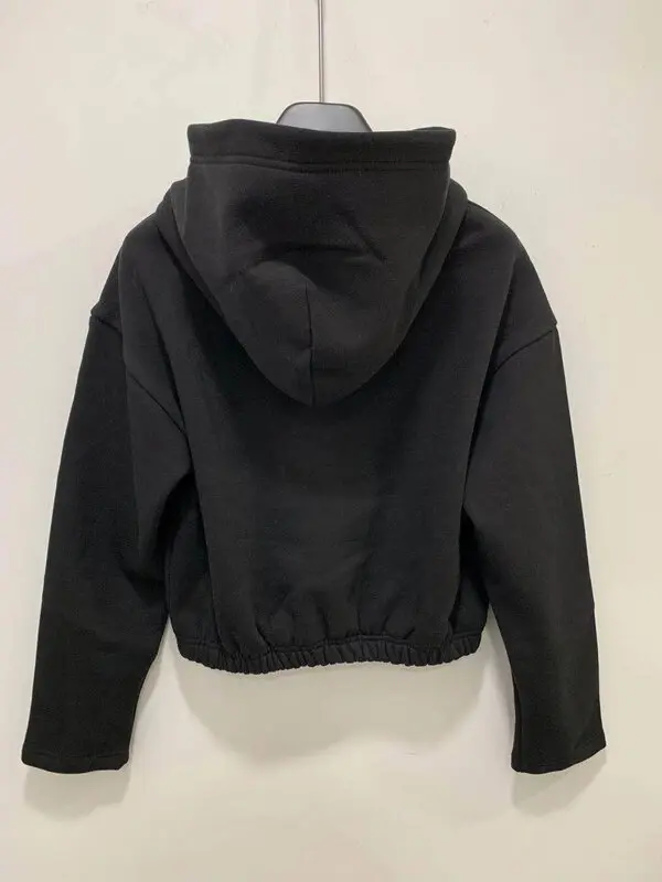 XOXOGOODBOY Cropped Hoodie With Embroidered Logo