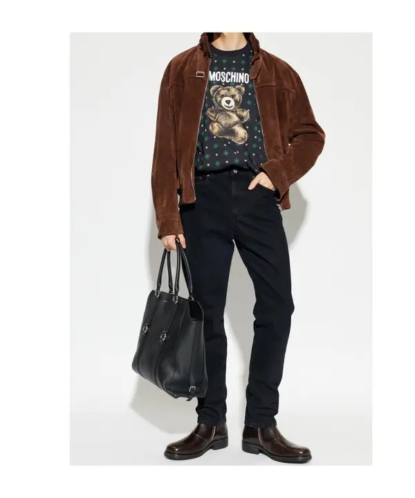 Moschino Teddy Printed T-shirt - Black