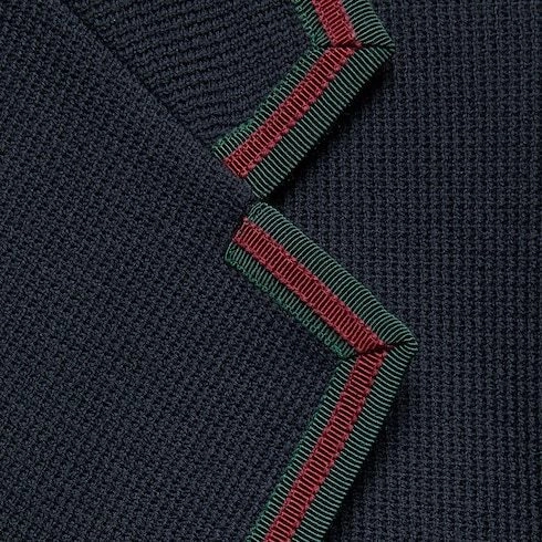 Gucci Web Detailed Jersey Jacket - Black