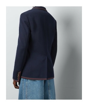 Gucci Web Detailed Jersey Jacket - Black