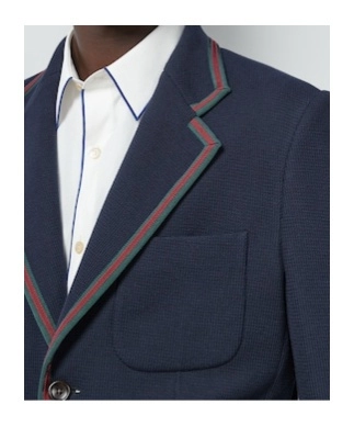 Gucci Web Detailed Jersey Jacket - Black