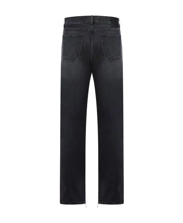 Off-White Logo Patch Straight Leg Jeans