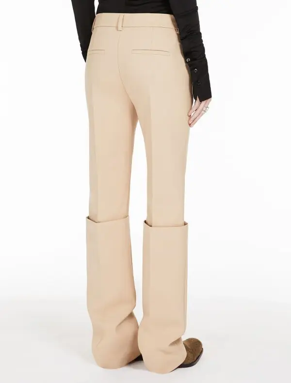 Sportmax High Waisted Straight Leg Trousers