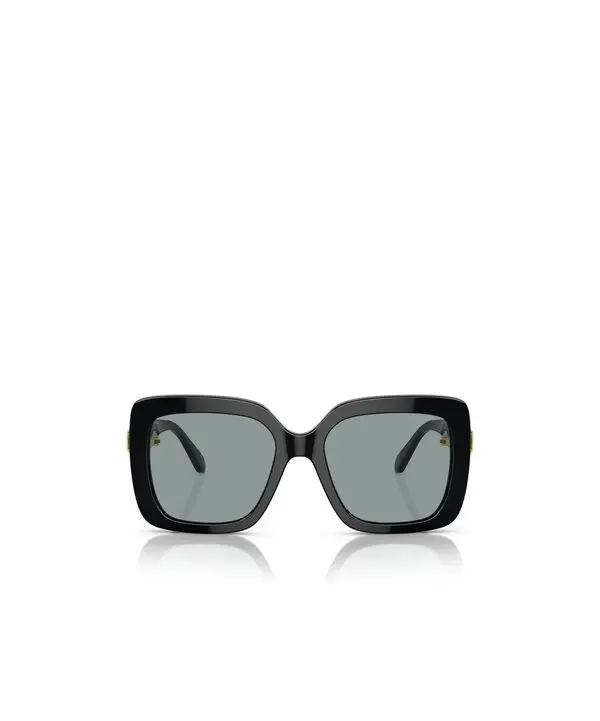 SWAROVSKI Square Frame Sunglasses With Logo Embellishments - Gray