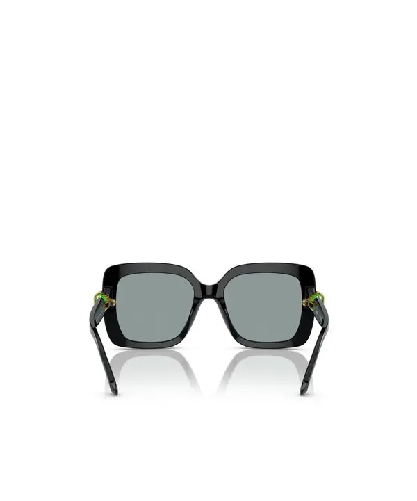 SWAROVSKI Square Frame Sunglasses With Logo Embellishments - Gray