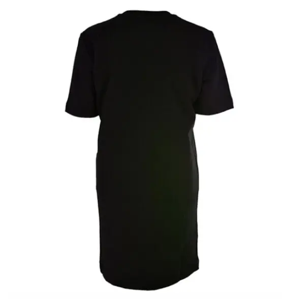 Moschino Printed Round Neck Short Sleeve Dress - Black
