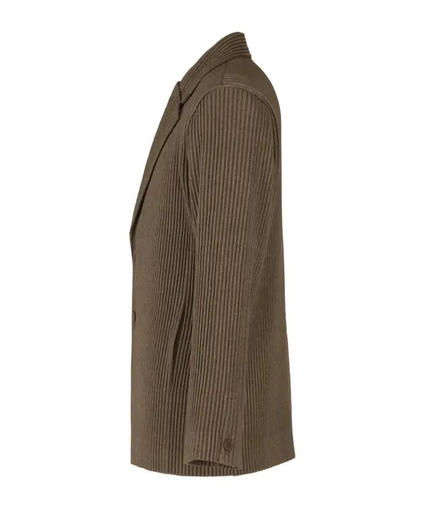 Issey Miyake Plissé Notched Lapel Jacket