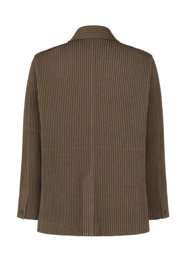 Issey Miyake Plissé Notched Lapel Jacket