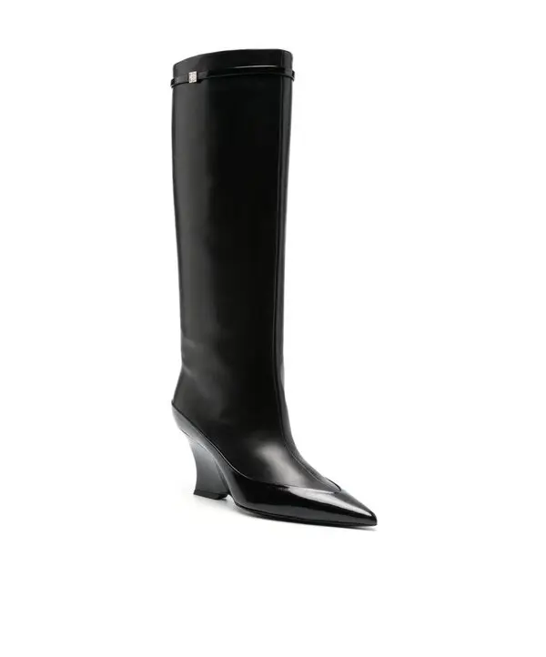 Givenchy Raven Pointed-toe Boots - Black