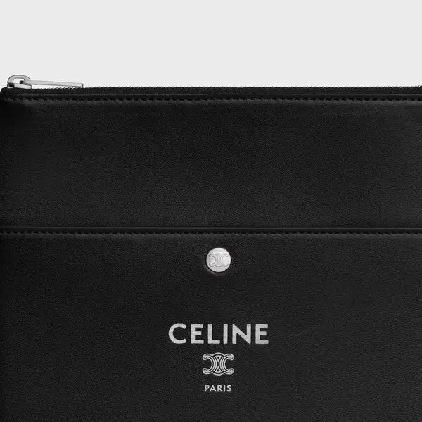 Celine Sharp Pouch Take Away In Smooth Lambskin - Black