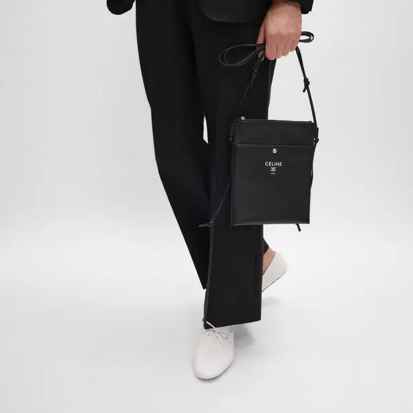 Celine Sharp Pouch Take Away In Smooth Lambskin - Black